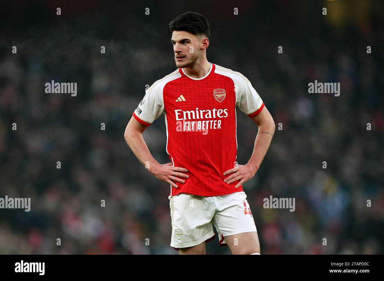Arsenal's Declan Rice during the Premier League match at the Emirates ...