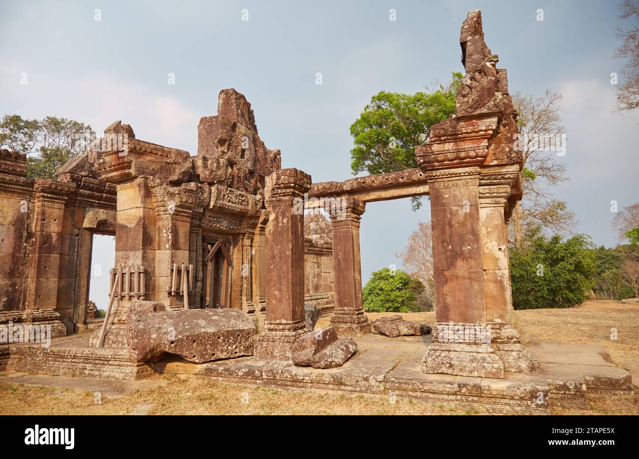 The ancient Khmer temple of Preah Vihear in Cambodia Stock Photo - Alamy