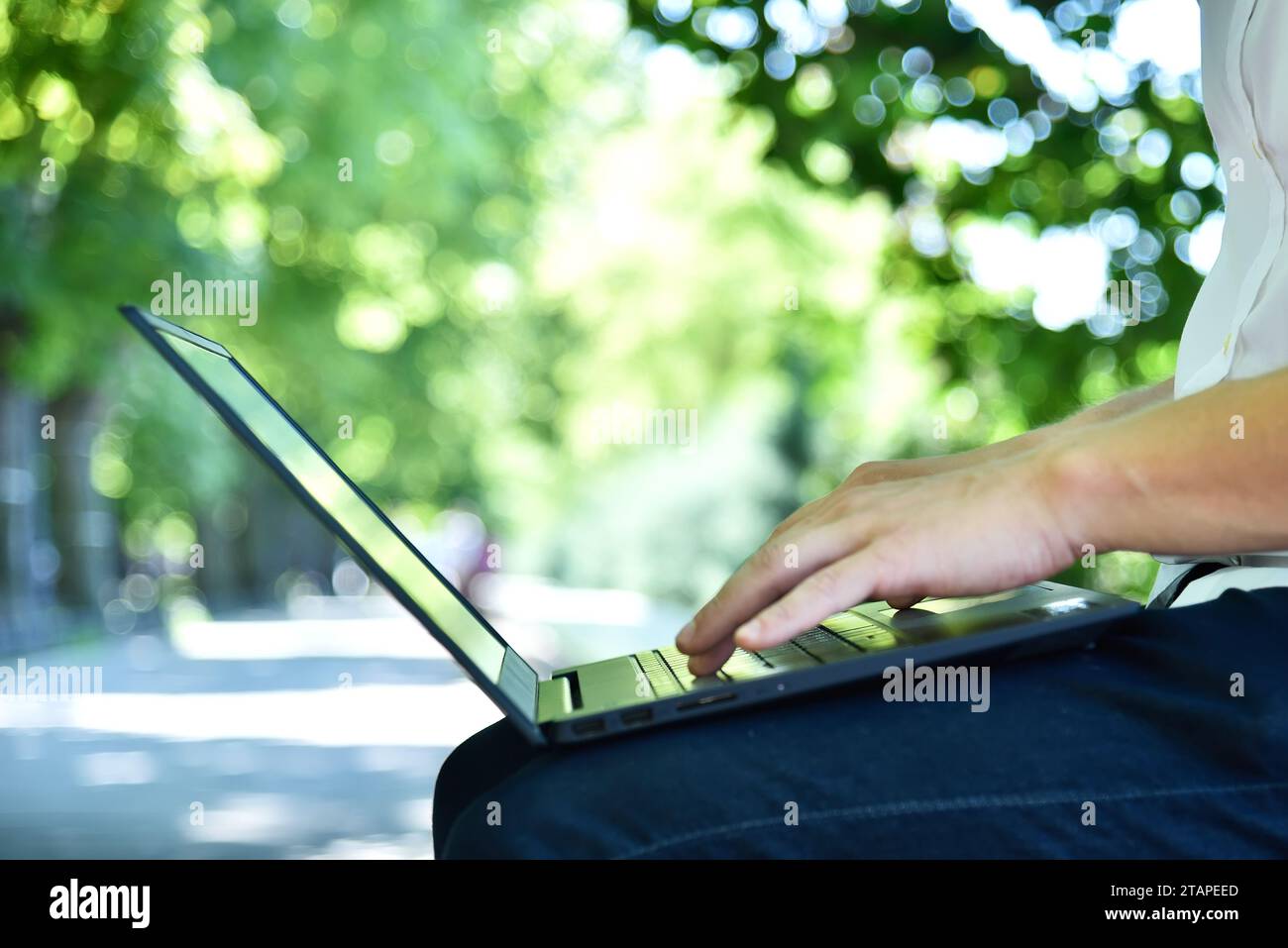 University typing hi-res stock photography and images - Alamy