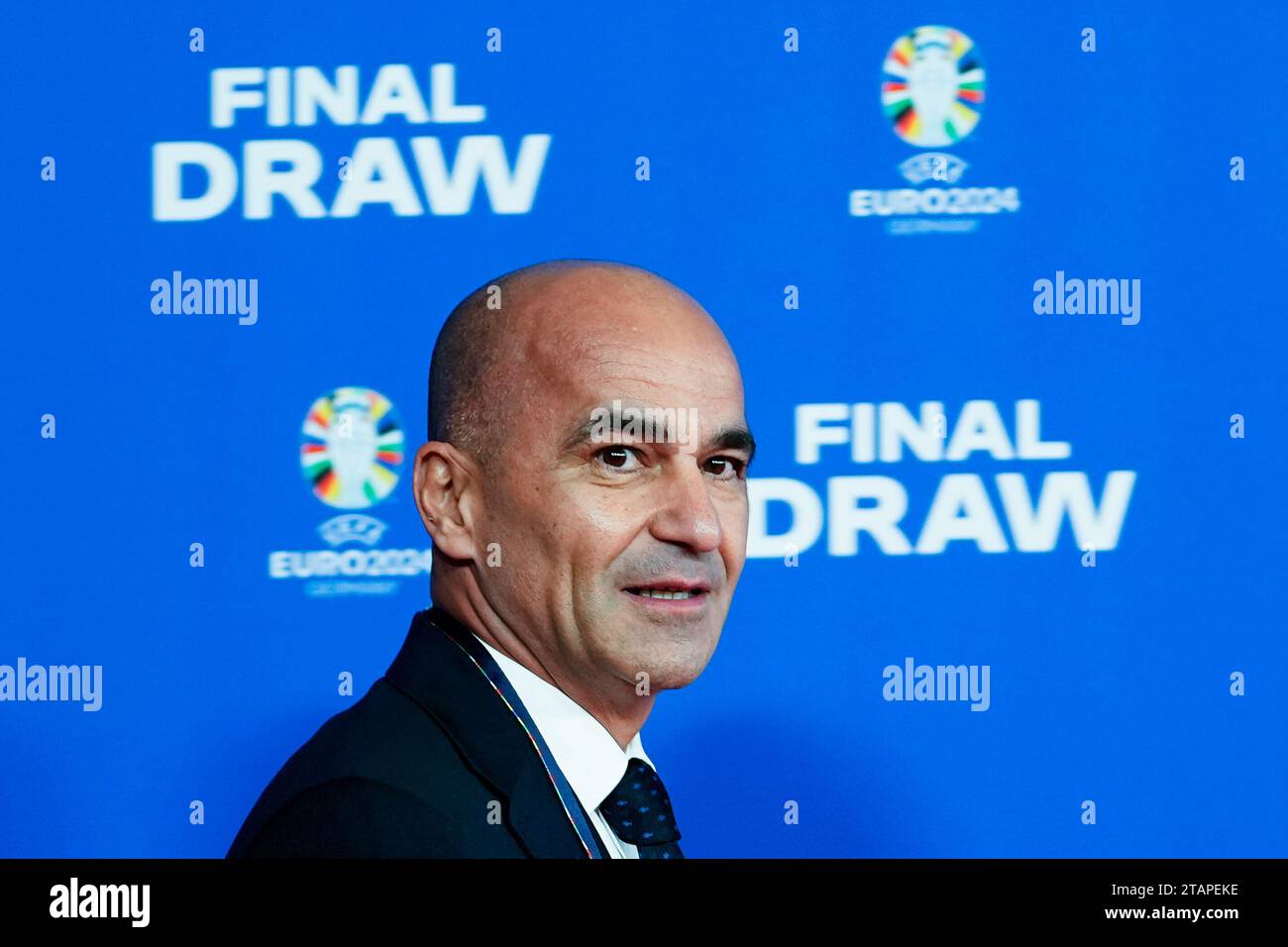 Portugal's head coach Roberto Martínez arrives for the draw for the ...