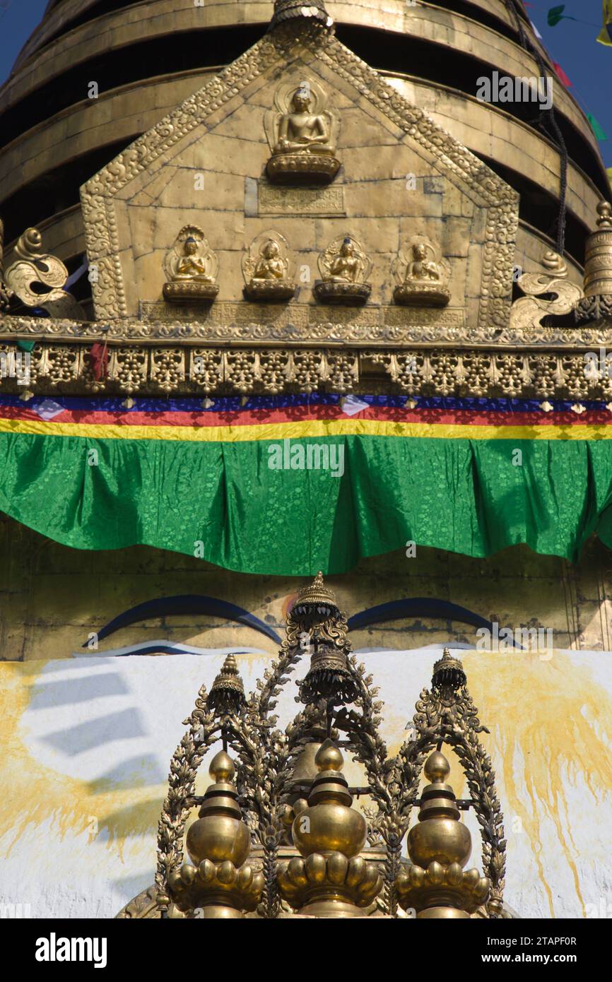 Nepal, Kathmandu Valley, Swayambhunath, buddhist shrine, stupa Stock ...