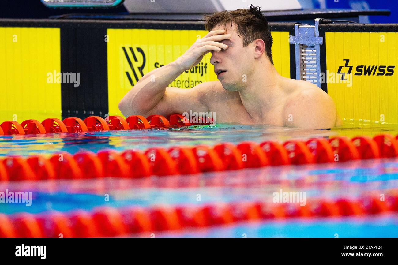 ROTTERDAM - Stan Pijnenburg on the third day of the Rotterdam Qualification meets swimming in ...
