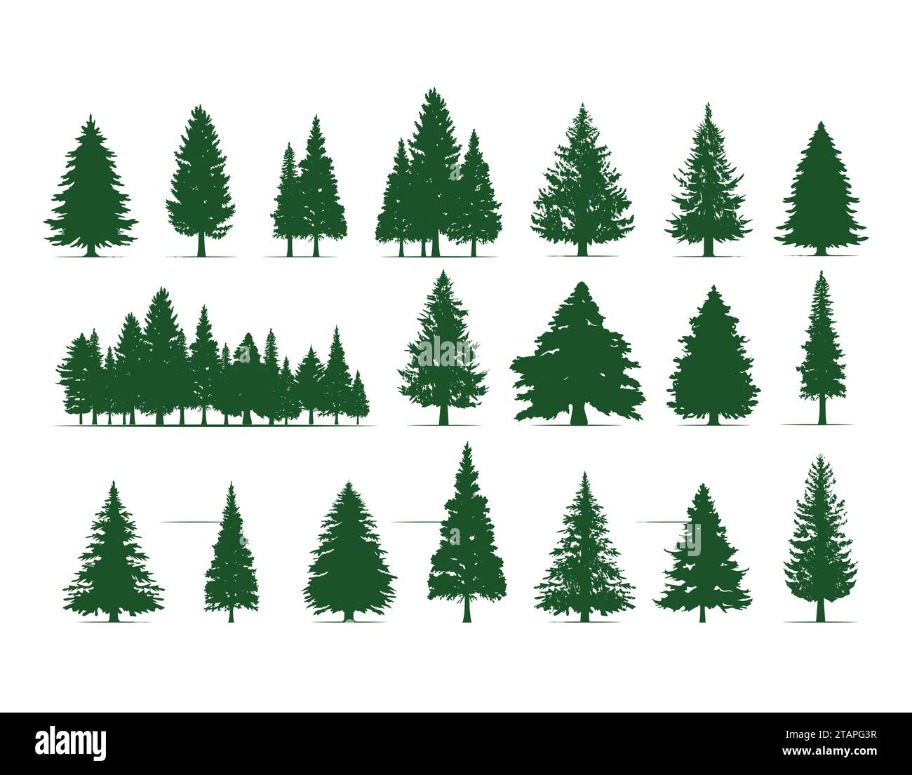 vector trees isolated on white background, vector trees set image ... vector trees isolated on white background, vector trees set image ...