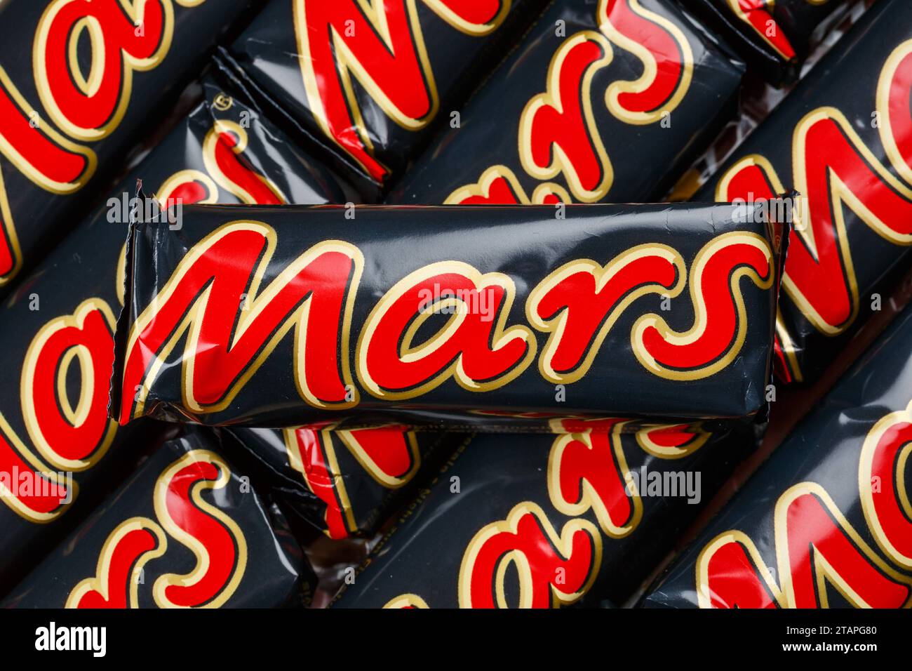 Mars Riegel Schokoriegel als Hintergrund Stuttgart, Deutschland - 17 ...
