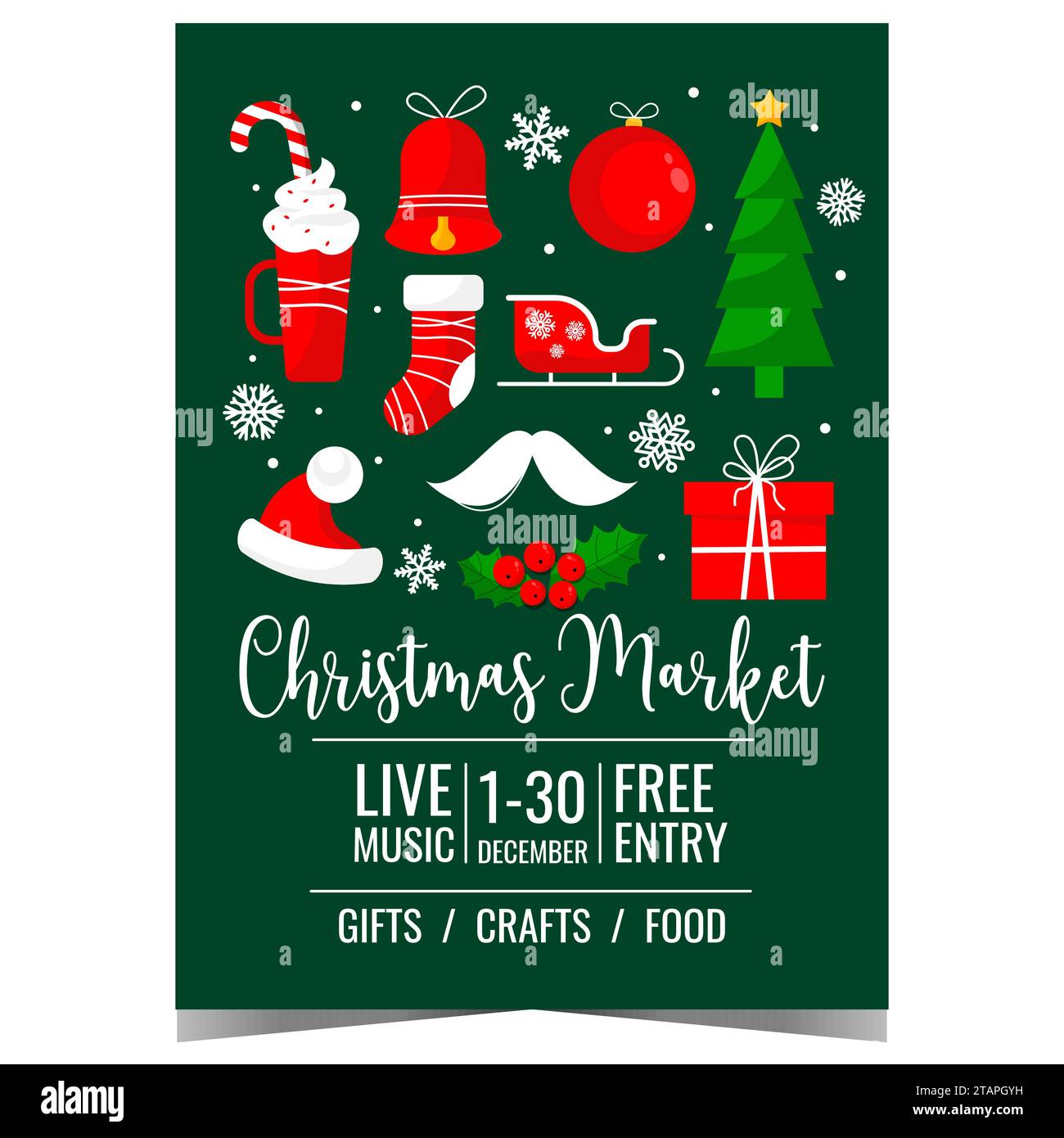 Holly market Stock Vector Images - Alamy
