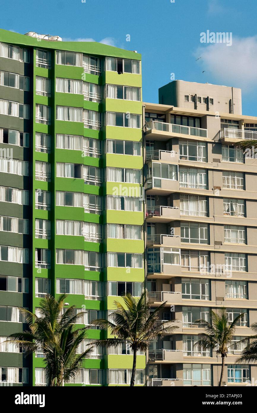 Colourful Residential Tower Block in the Heart of the City Stock Photo ...