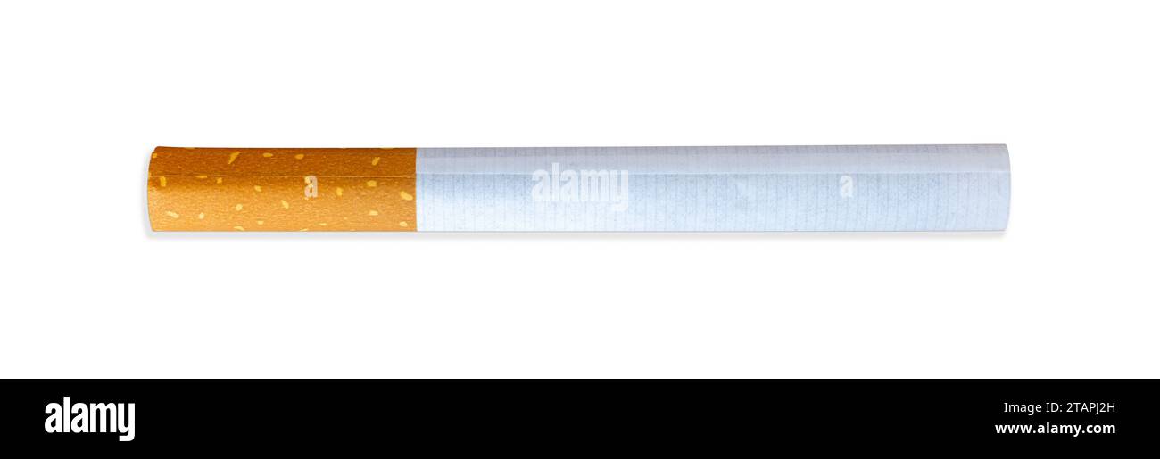 Close up of cigarette isolated on white background Stock Photo - Alamy
