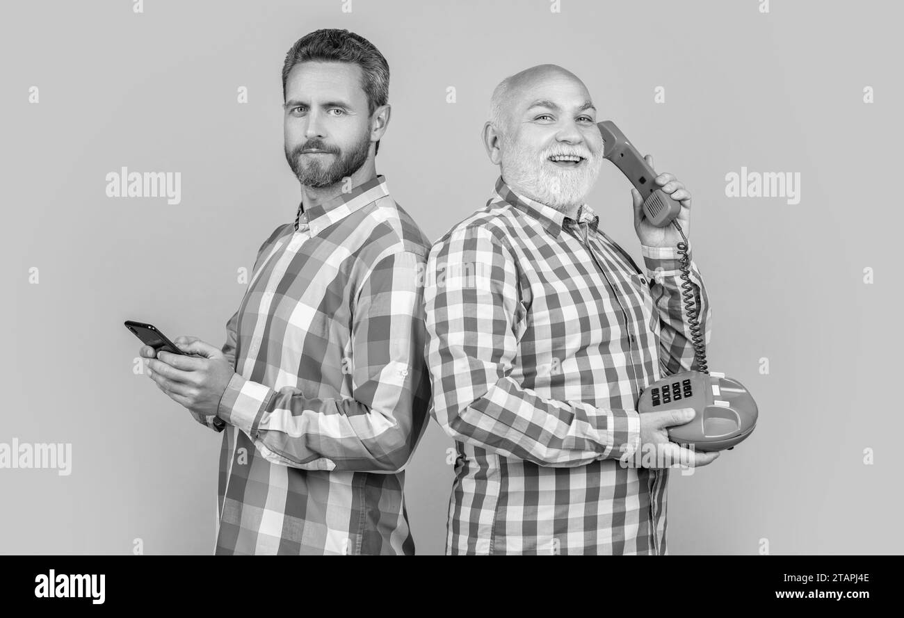 Old vs modern technology Black and White Stock Photos & Images - Alamy