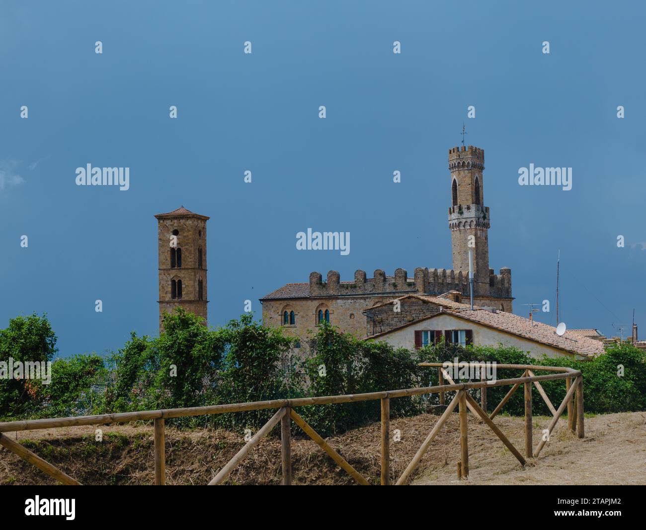 Old town piazza dei priori in volterra hi-res stock photography and ...