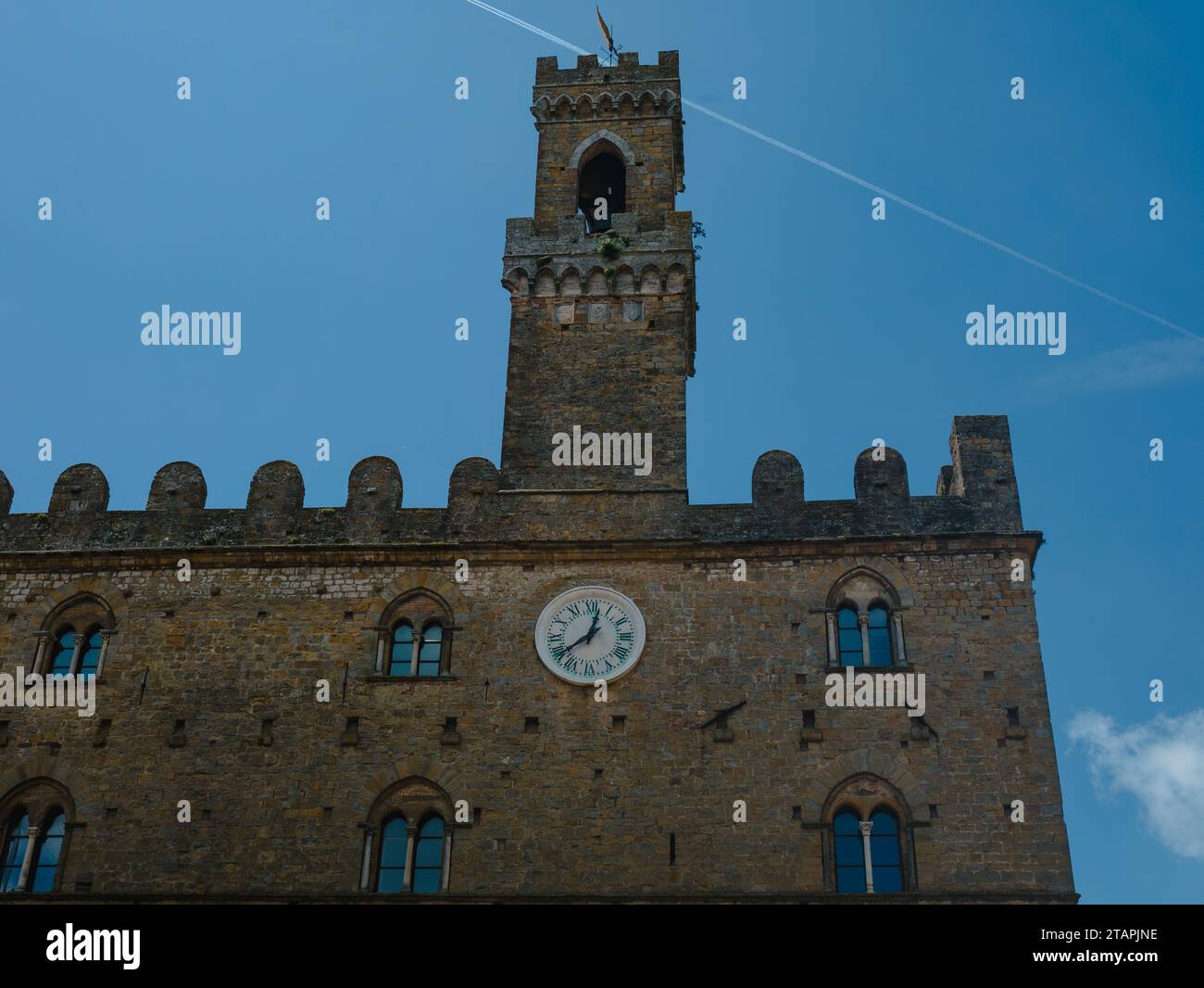 Old town piazza dei priori in volterra hi-res stock photography and ...