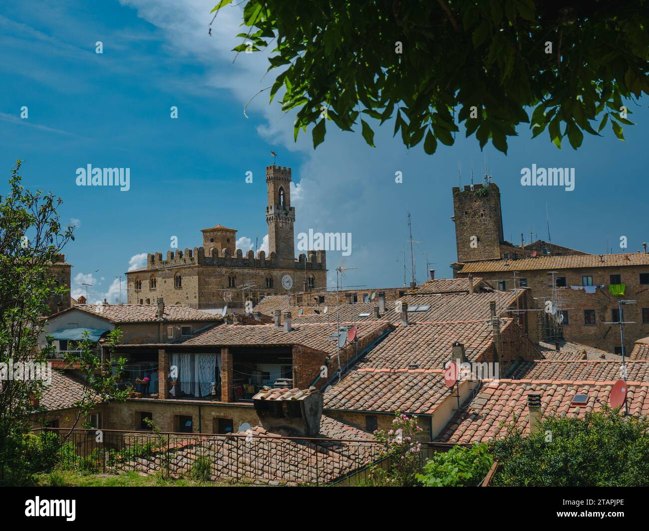 Old town piazza dei priori in volterra hi-res stock photography and ...