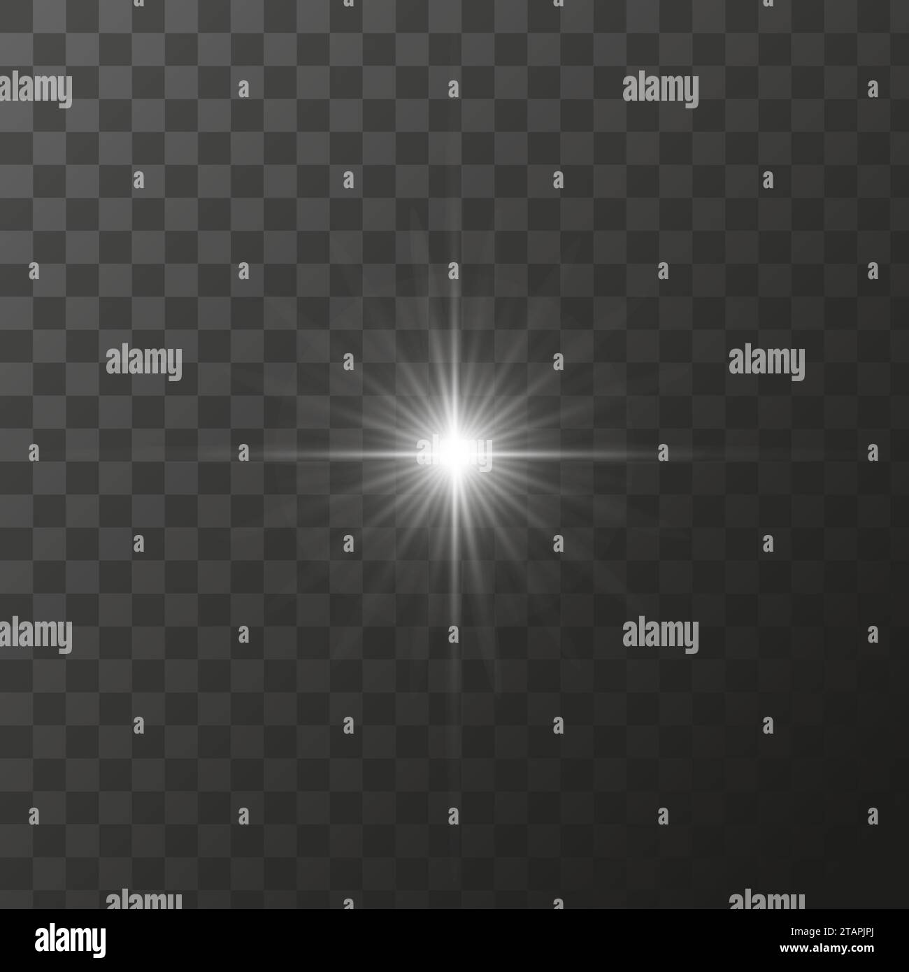 Shining star light rays glowing particles. Vector special effect on a ...