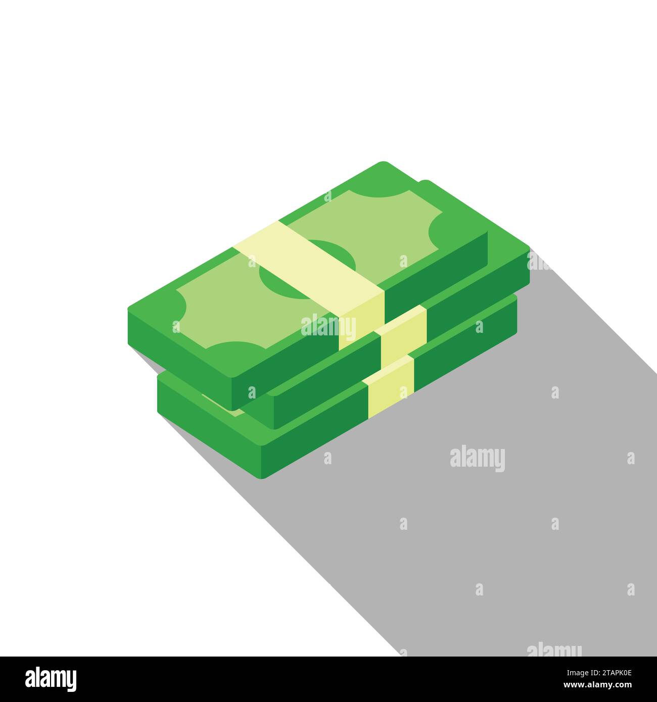Flat icon of Money, stacks of banknotes. Vector Stock Vector Image ...