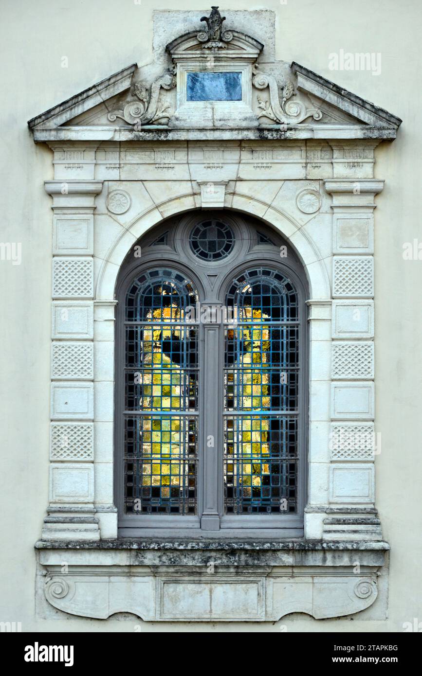 Old southern French windows (Fenetres) and shutters (volets Stock Photo ...