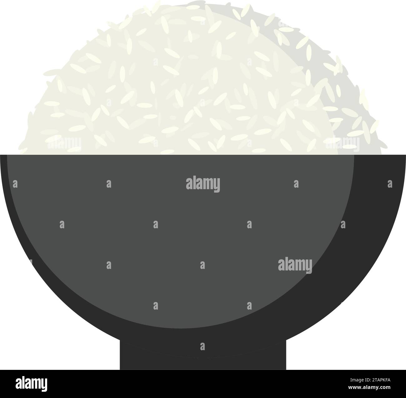 Rice in Bowl, Vector Stock Vector Image & Art - Alamy