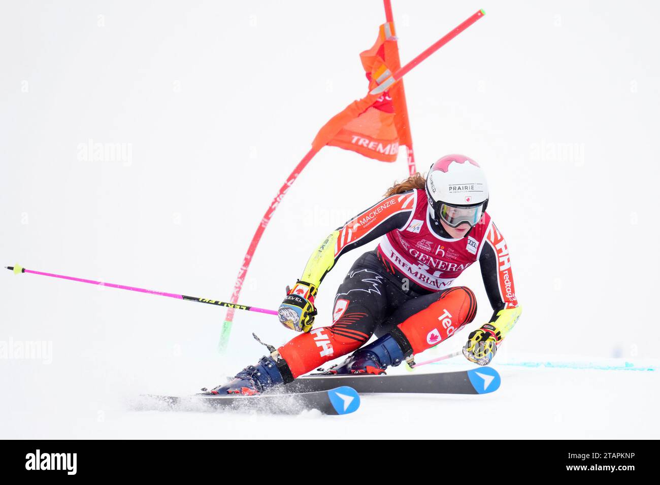 Britt Richardson of Canada speeds down the course during the women's ...