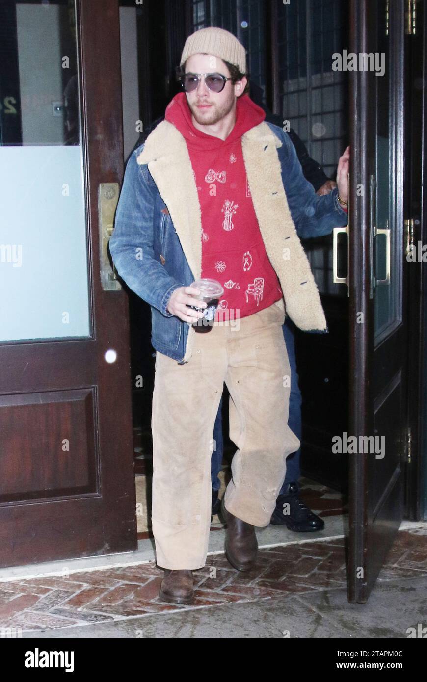 New York, NY, USA. 1st Dec, 2023. Nick Jonas seen out and about in New ...