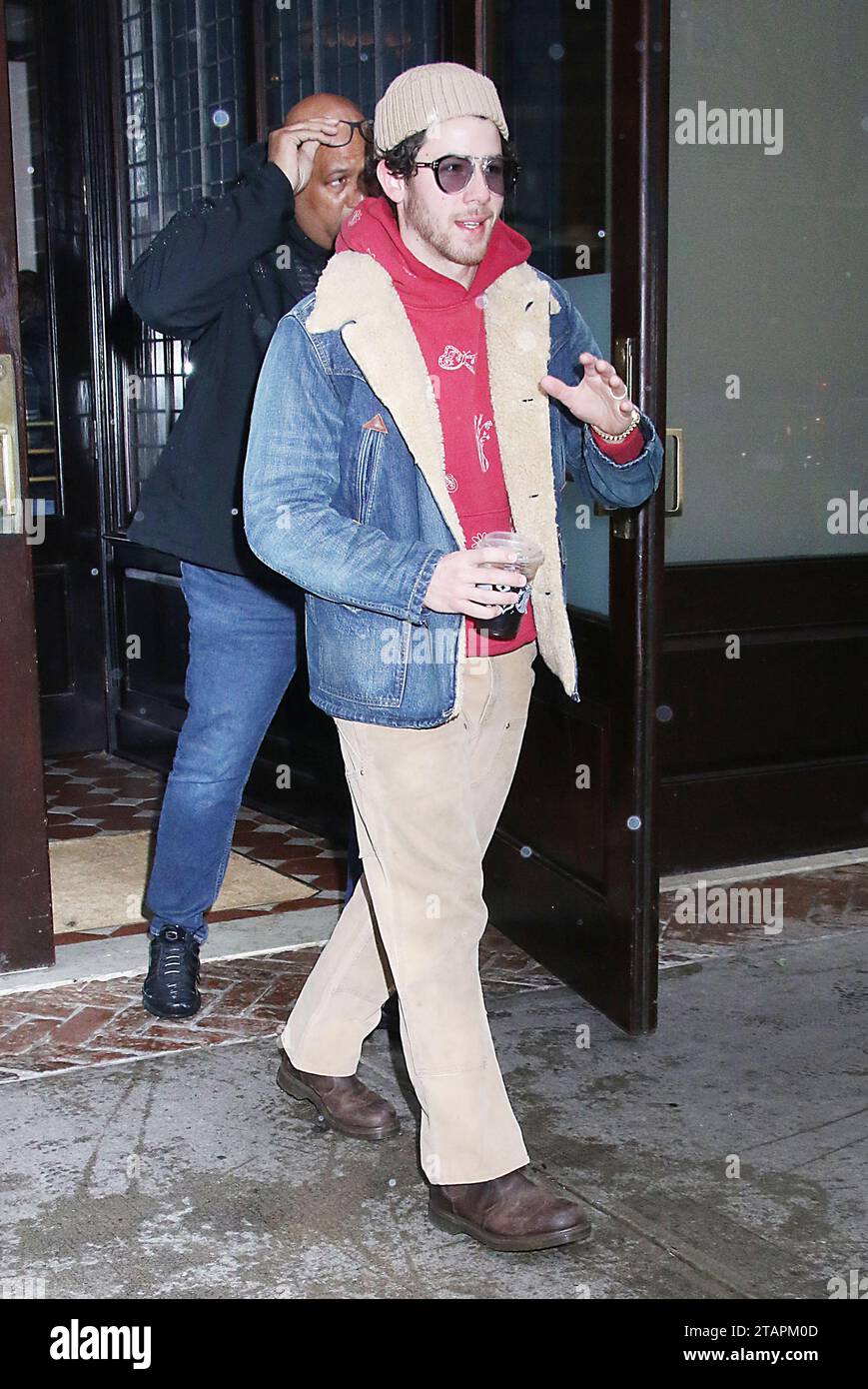 New York, NY, USA. 1st Dec, 2023. Nick Jonas seen out and about in New ...