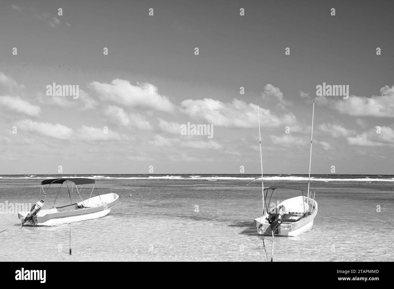 photo of summer vacation with two sea boat. summer vacation with sea ...