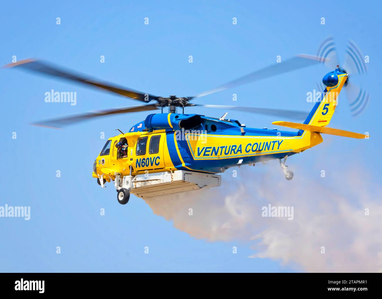 Fire department Helicopter Stock Photo - Alamy
