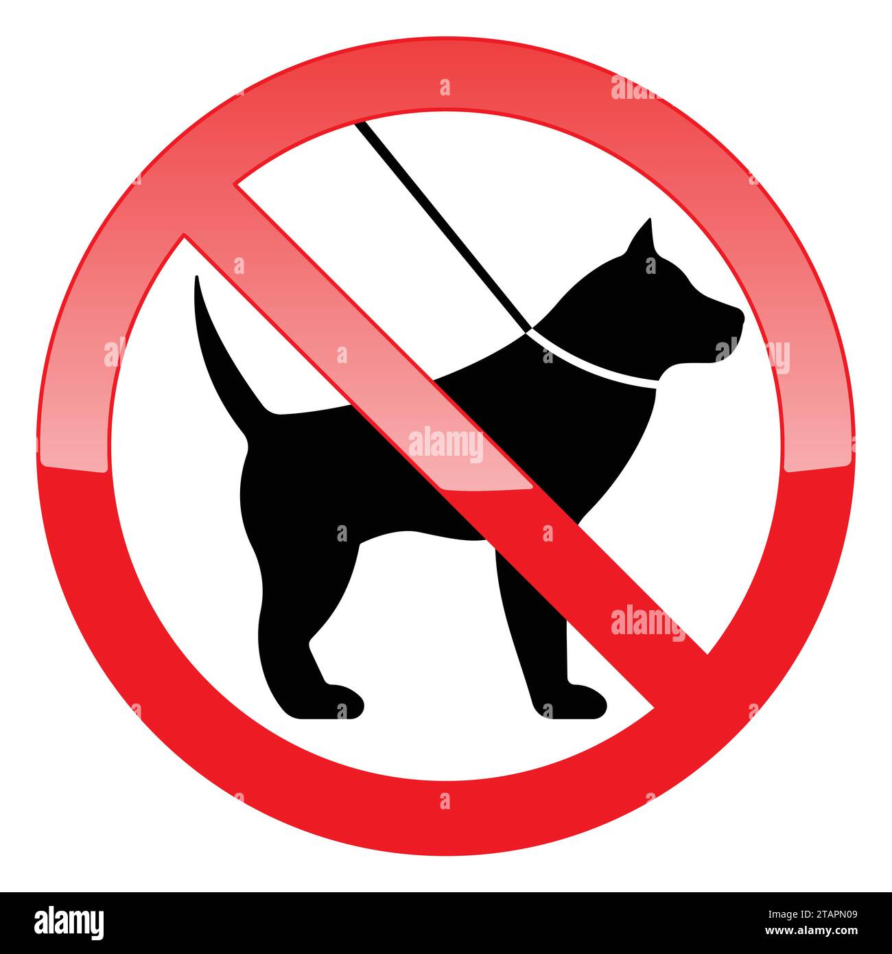 No dogs allowed. Dog prohibition sign, vector illustration Stock Vector ...