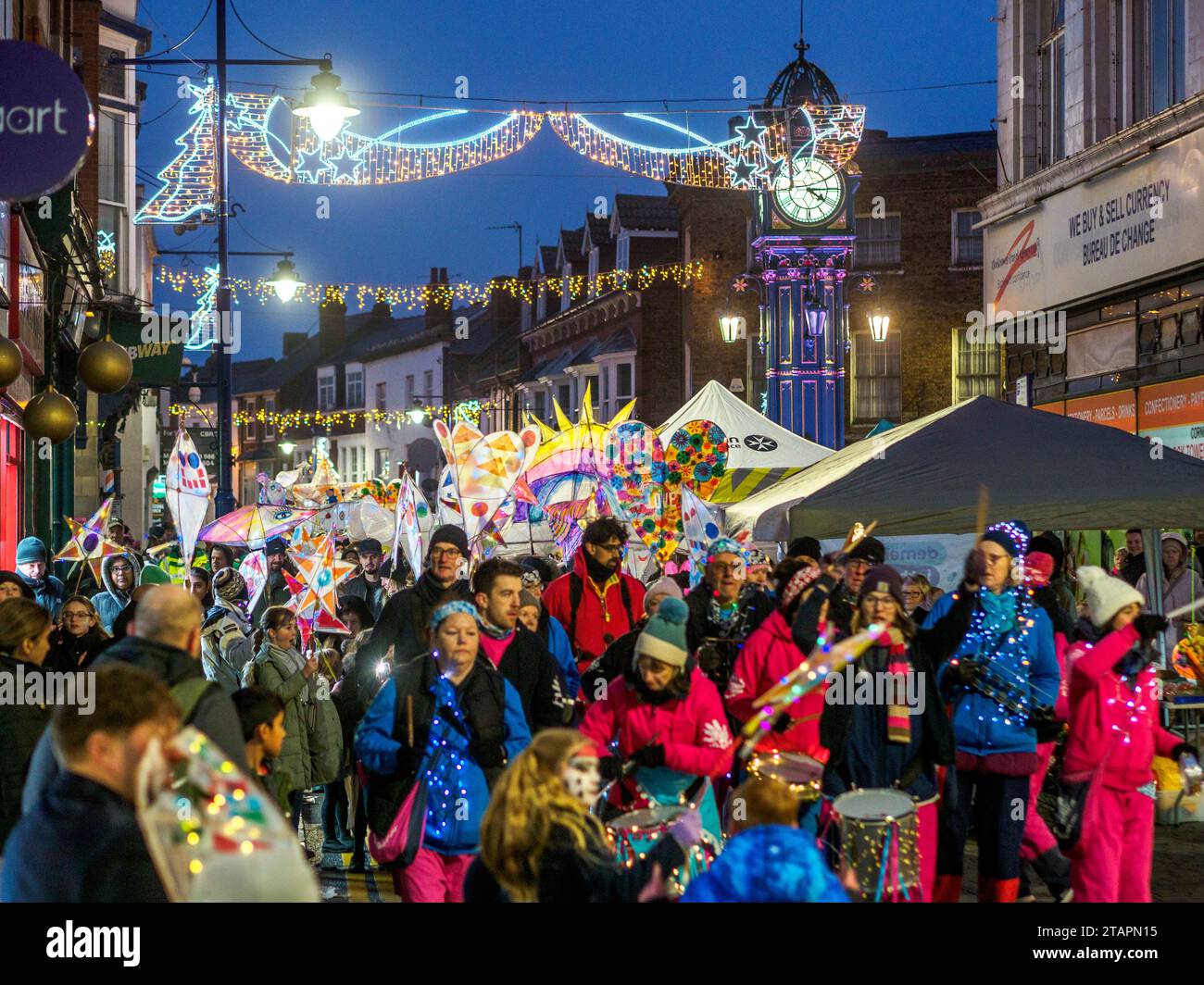 Sheerness, Kent, UK. 2nd Dec, 2023. The annual Christmas Lantern Parade ...