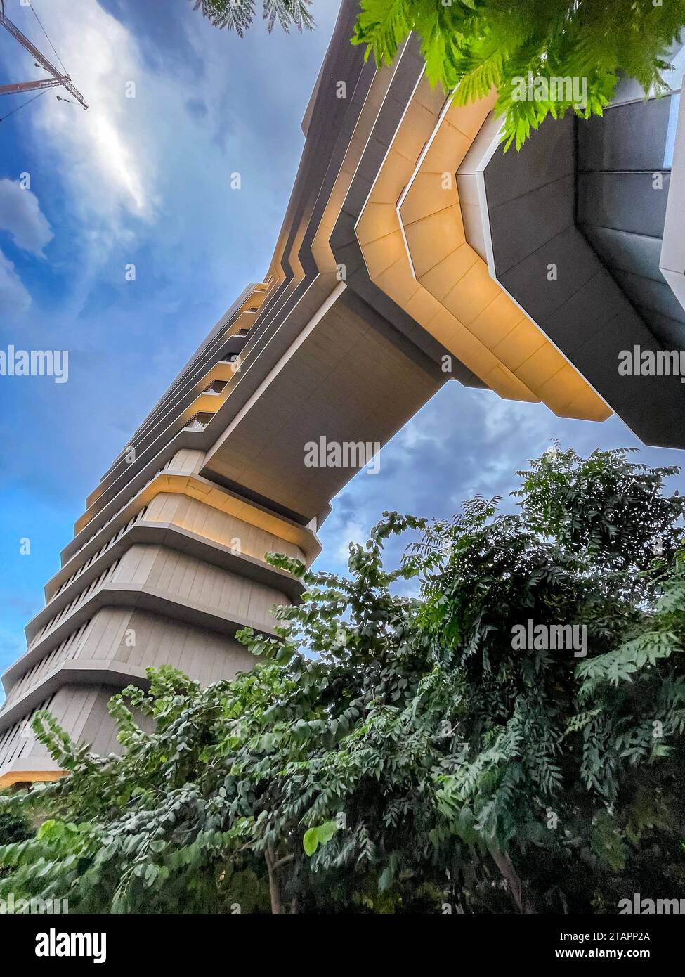 Tel Aviv, Israel - October 9, 2023: Totzeret HaAretz Towers, stylized ...