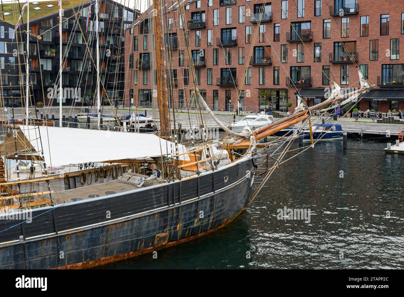 Boat in Christianshavn, Copenhagen, Denmark Stock Photo - Alamy