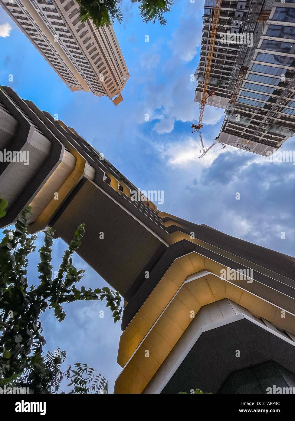Tel Aviv, Israel - October 9, 2023: Totzeret HaAretz Towers, stylized ...