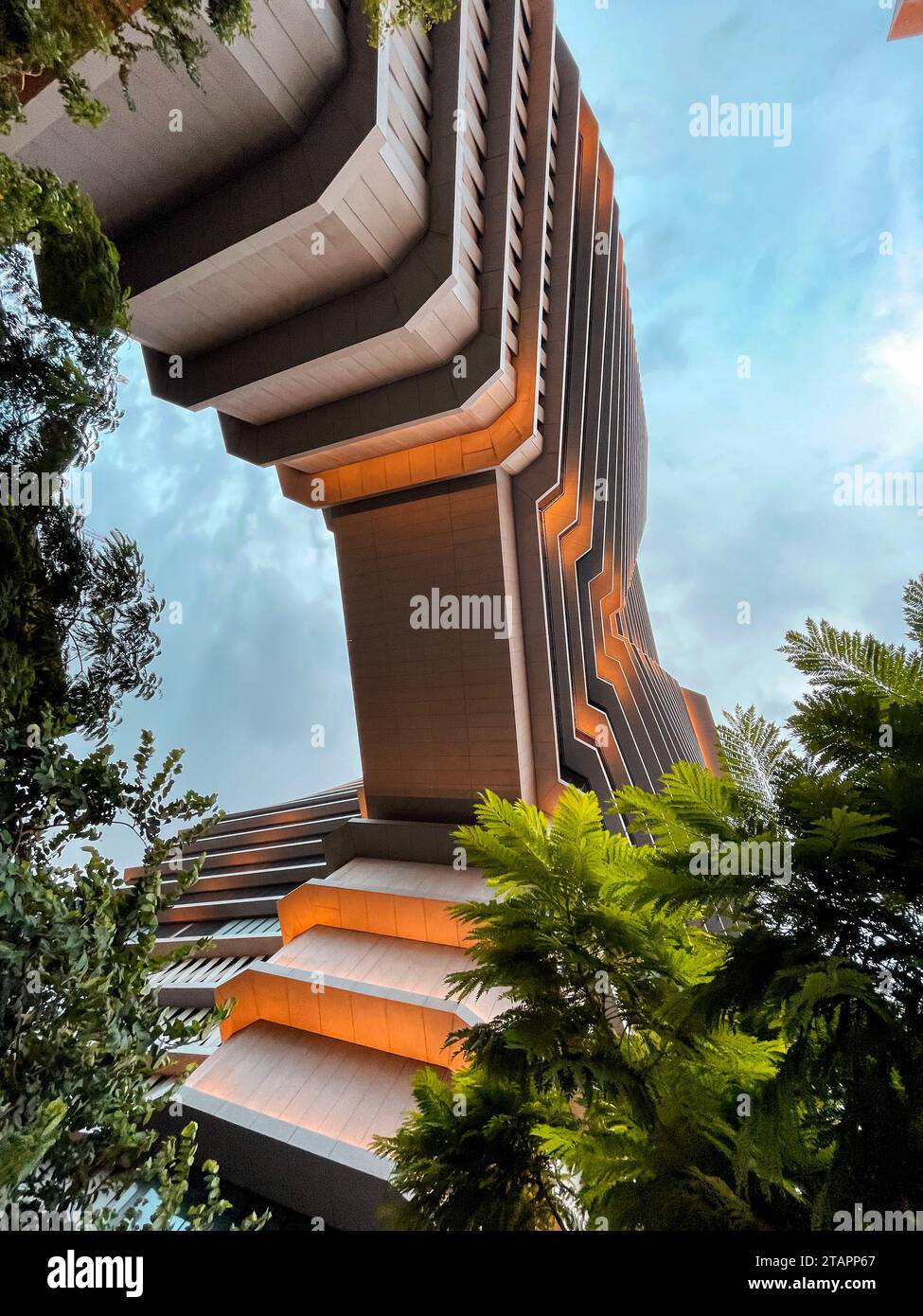 Tel Aviv, Israel - October 9, 2023: Totzeret HaAretz Towers, stylized ...