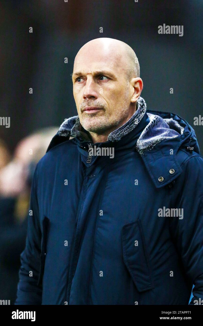 PHILIPPE CLEMENT, manager coach of Rangers football club, a team ...