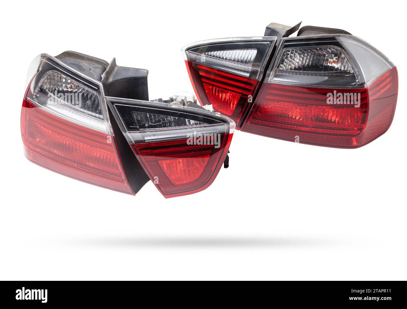 A pair of headlights of a stop signal for a German auto - optical ...