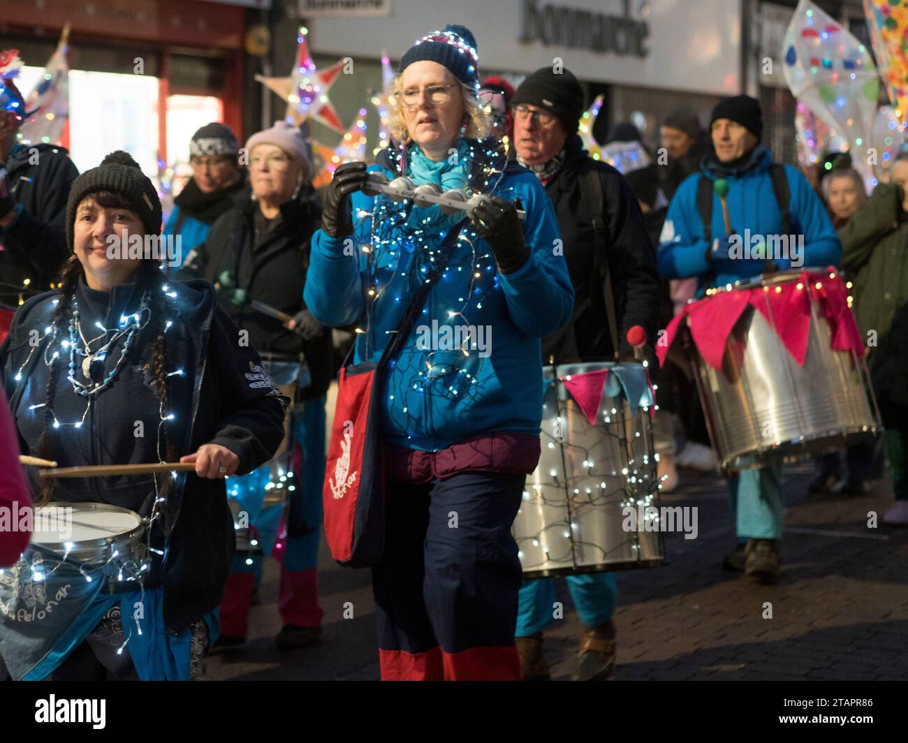 Sheerness, Kent, UK. 2nd Dec, 2023. The annual Christmas Lantern Parade ...