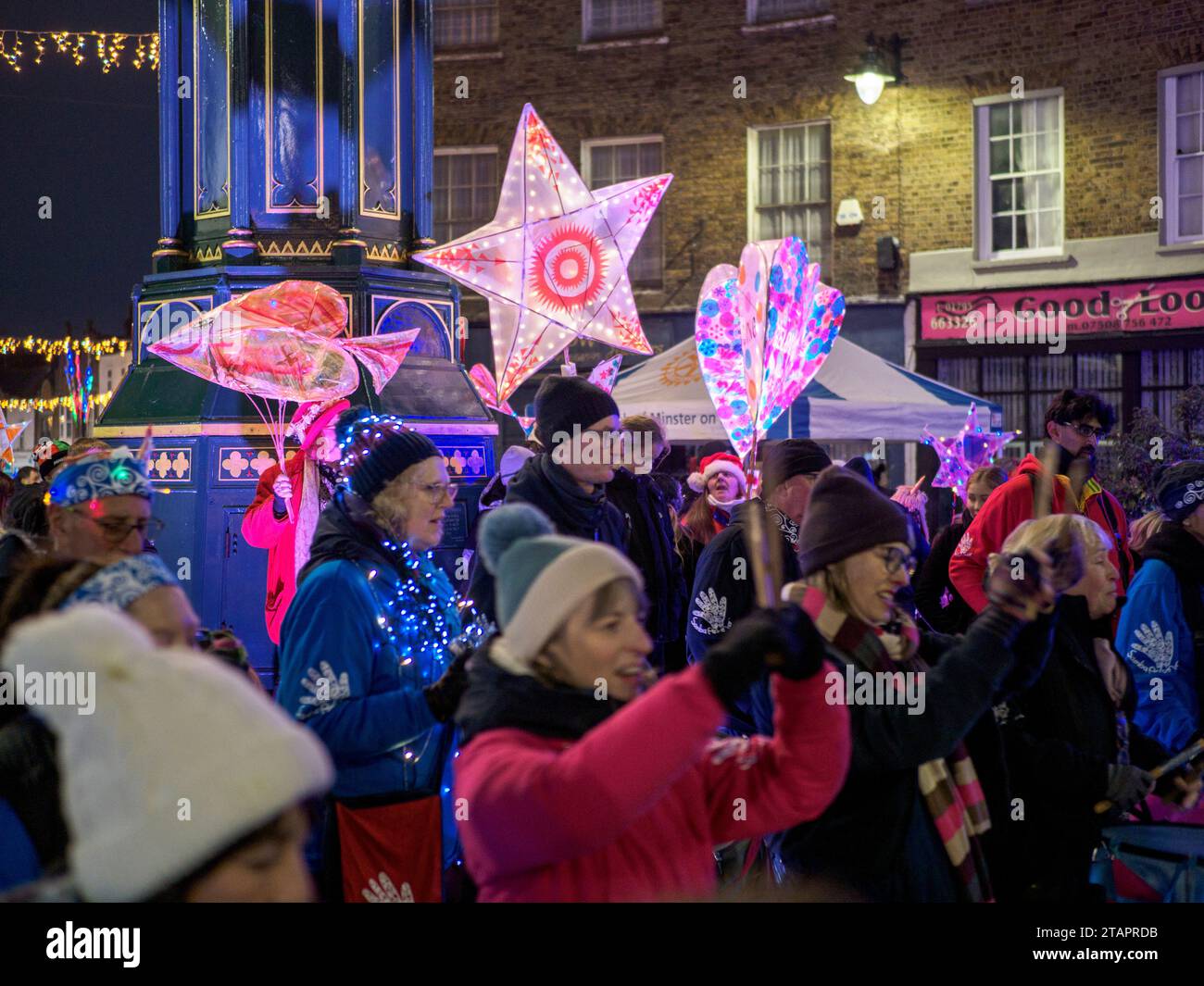 Sheerness, Kent, UK. 2nd Dec, 2023. The annual Christmas Lantern Parade ...