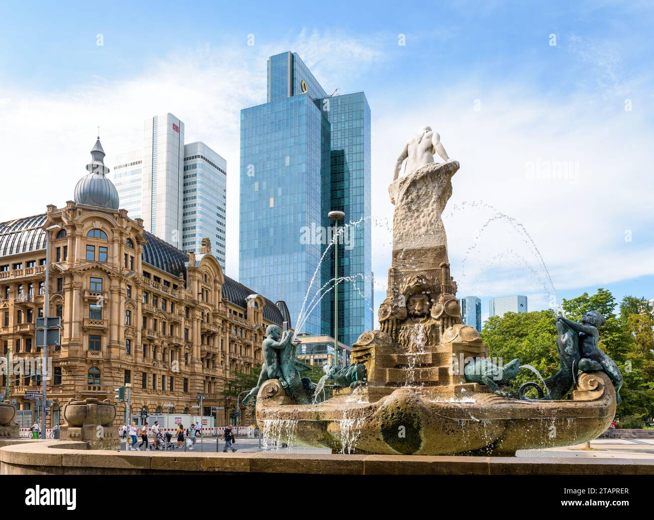 Back of the Märchenbrunnen (Fairy Tale fountain) in Frankfurt am Main ...
