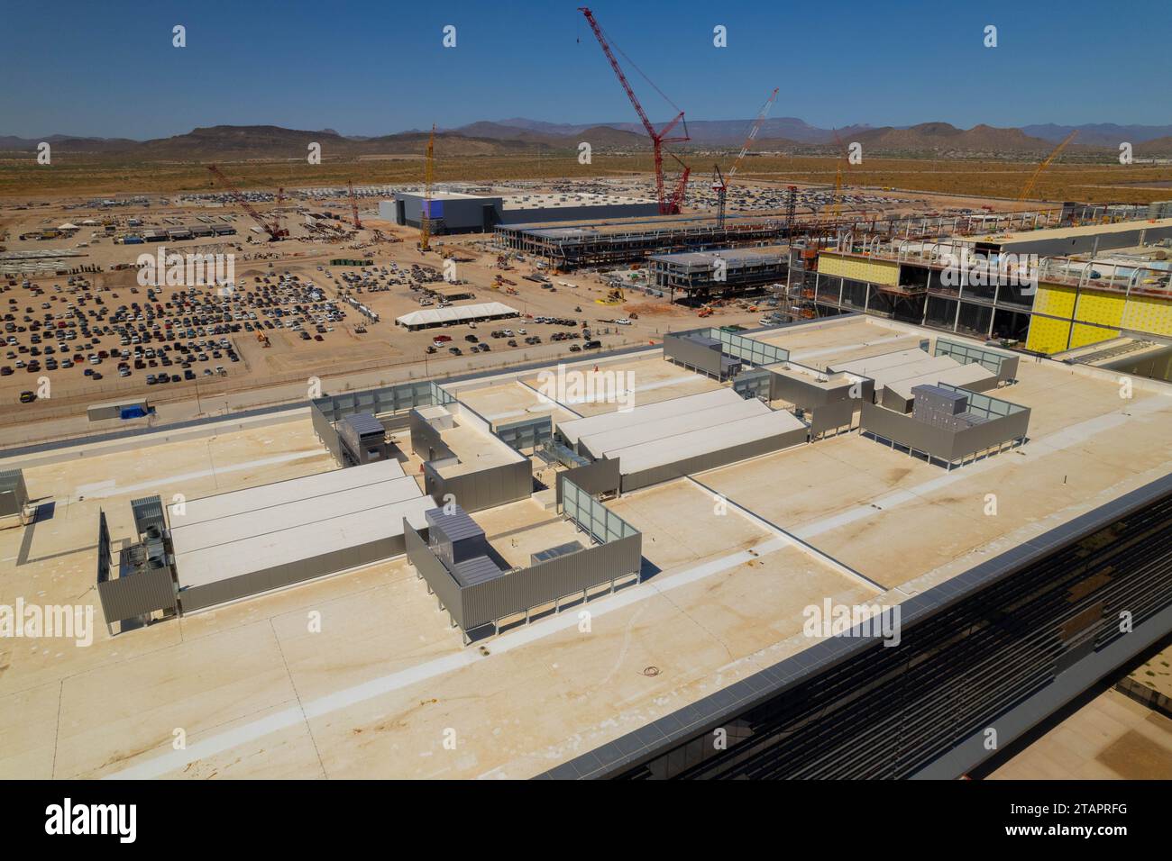 An aerial view of the Taiwan Semiconductors Mega Factory construction ...