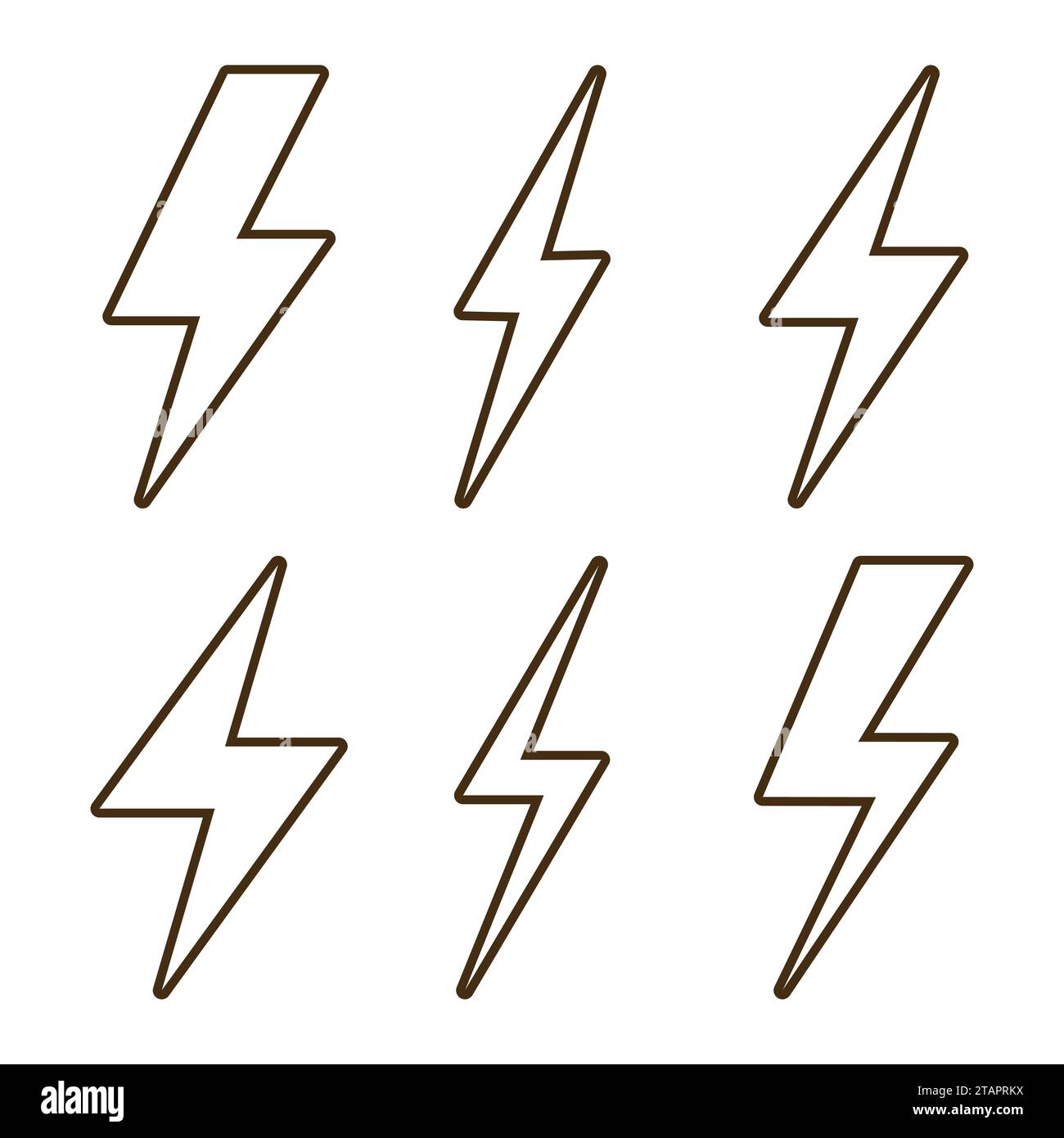 Lightning strike vector vectors hi-res stock photography and images - Alamy