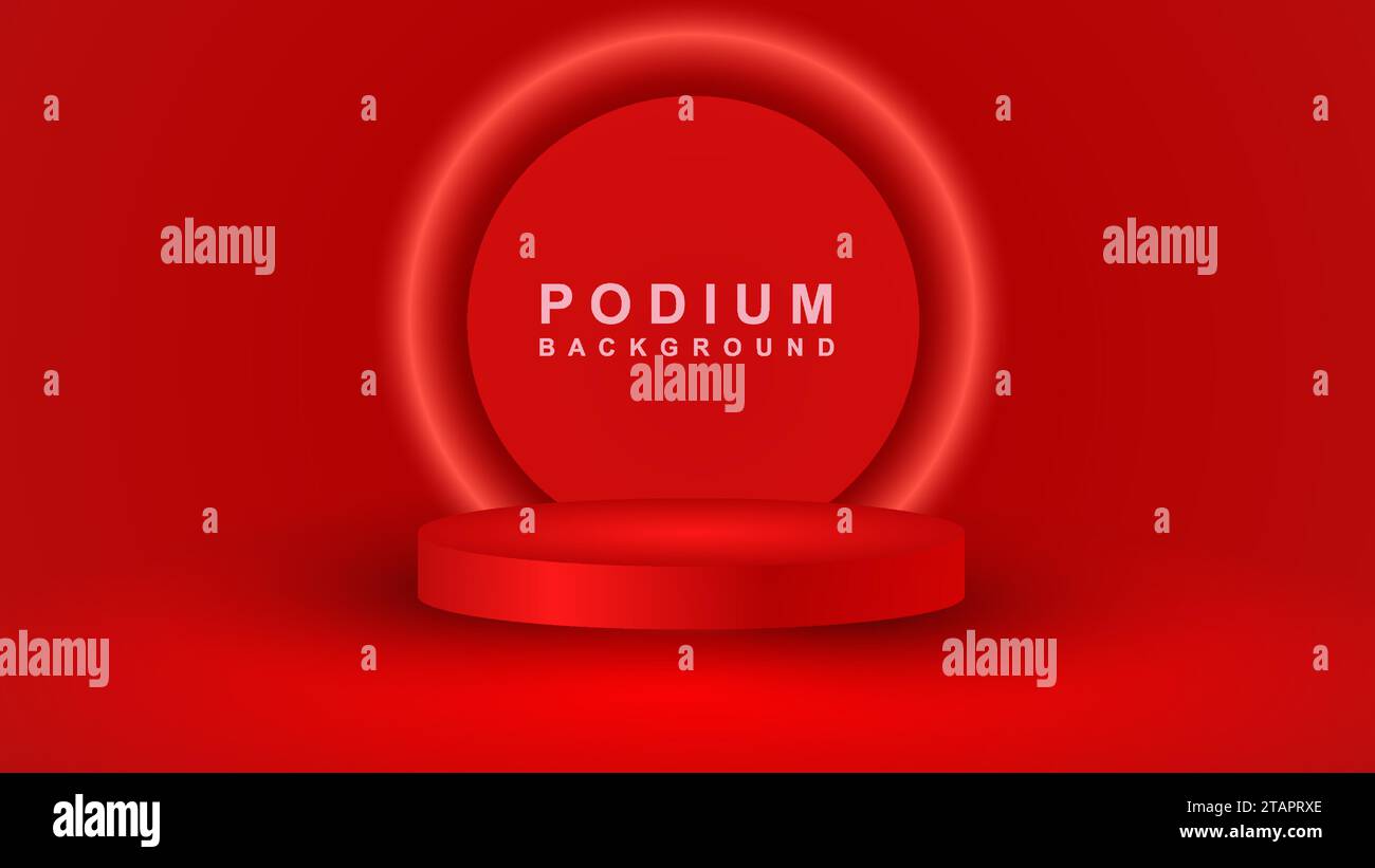 3D podium set background with light and shadow. Abstract geometric ...