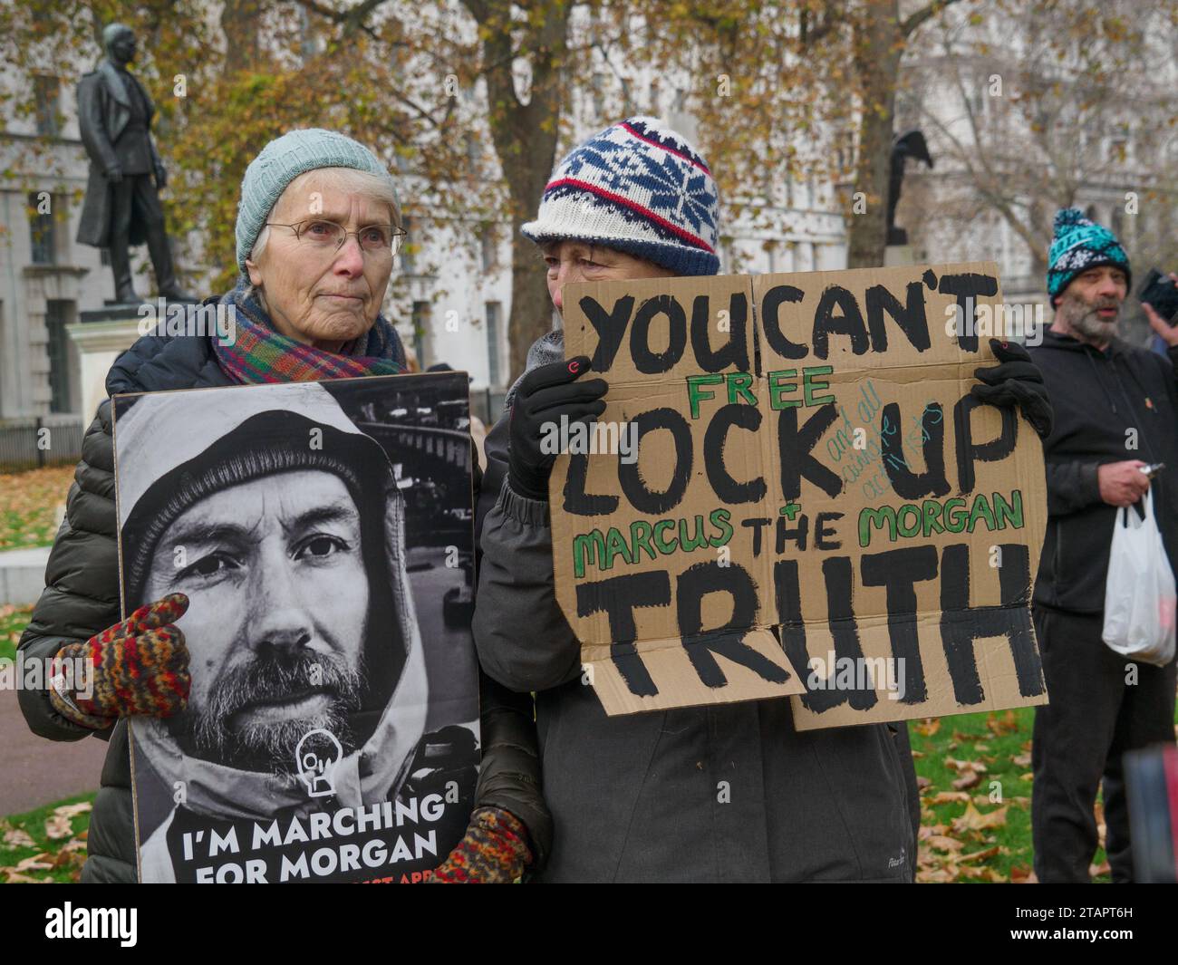 London, UK. 2 Dec 2023. Just Stop Oil met at New Scotland Yard for a ...