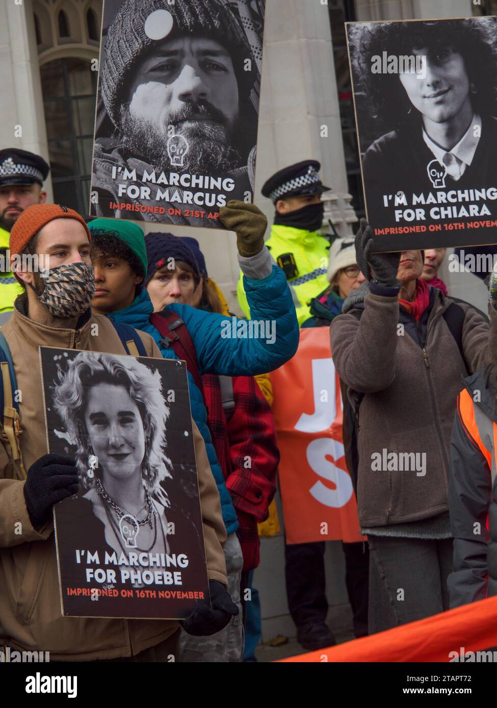 London, UK. 2 Dec 2023. Rally at Supreme Court.Just Stop Oil met at New ...