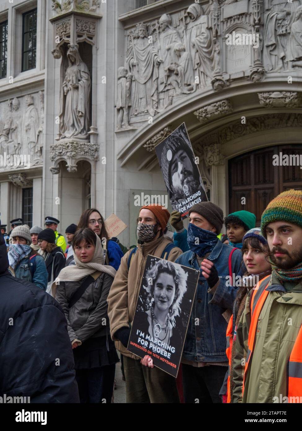 London, UK. 2 Dec 2023. Rally at Supreme Court. Just Stop Oil met at ...