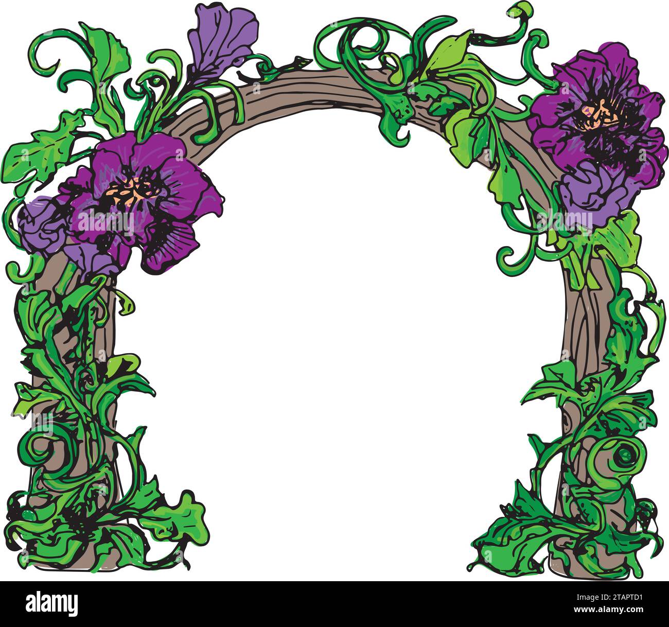 Arch for vines Cut Out Stock Images & Pictures - Alamy