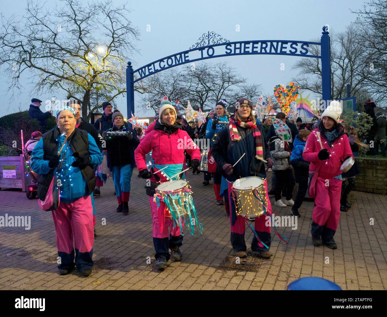 Sheerness, Kent, UK. 2nd Dec, 2023. The annual Christmas Lantern Parade ...
