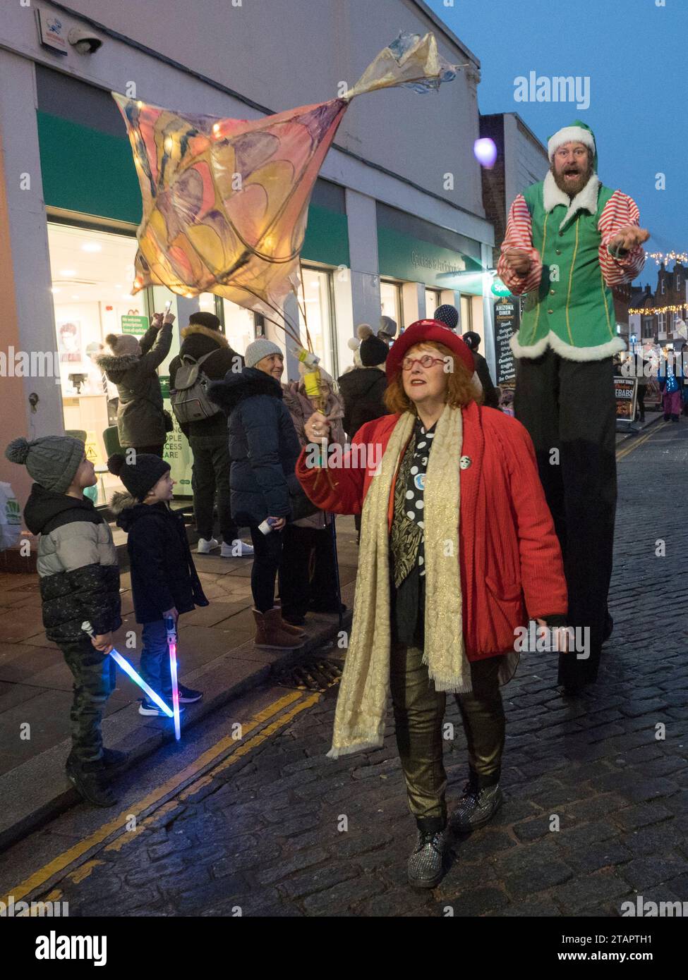 Sheerness, Kent, UK. 2nd Dec, 2023. The annual Christmas Lantern Parade ...
