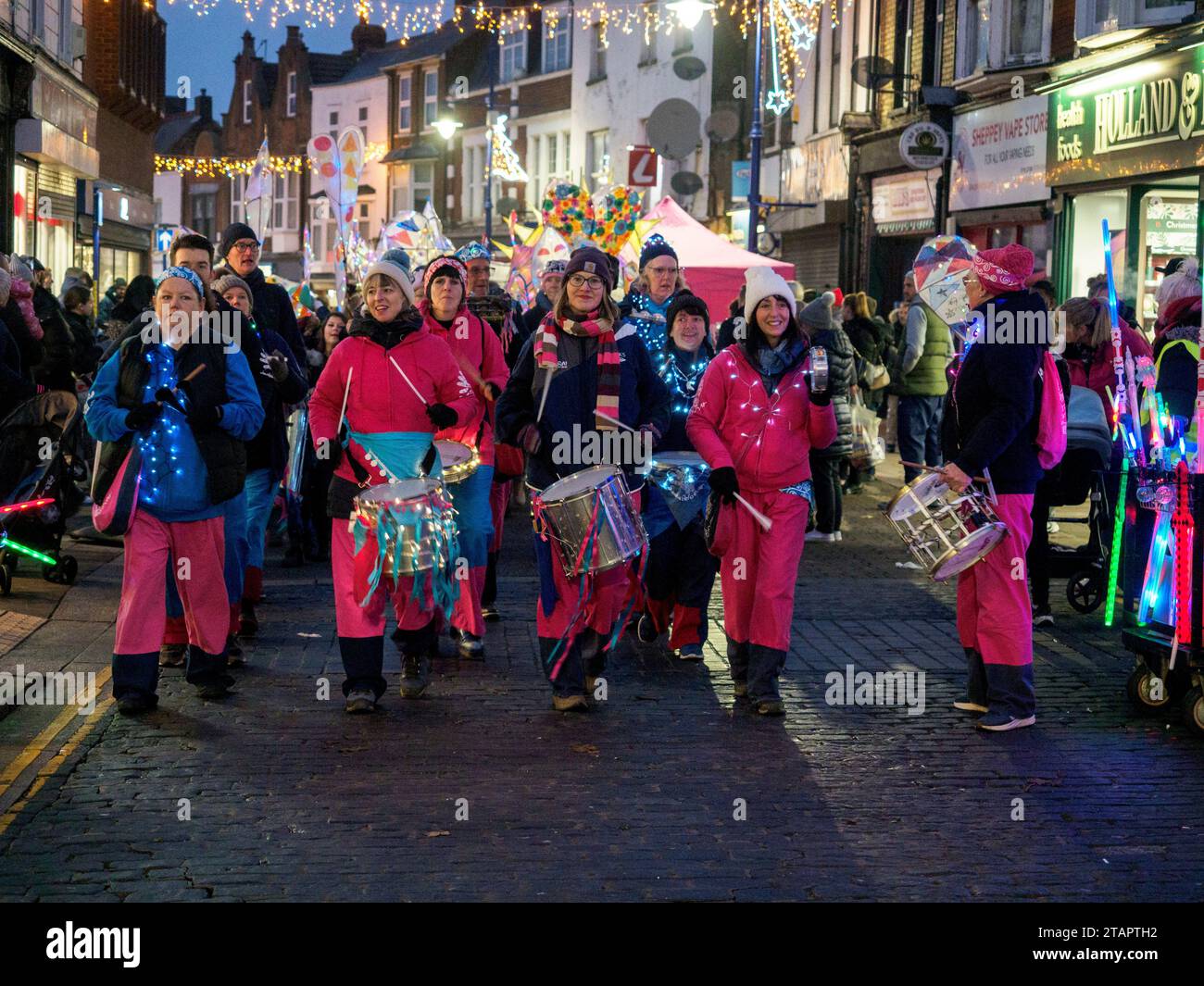 Sheerness, Kent, UK. 2nd Dec, 2023. The annual Christmas Lantern Parade ...