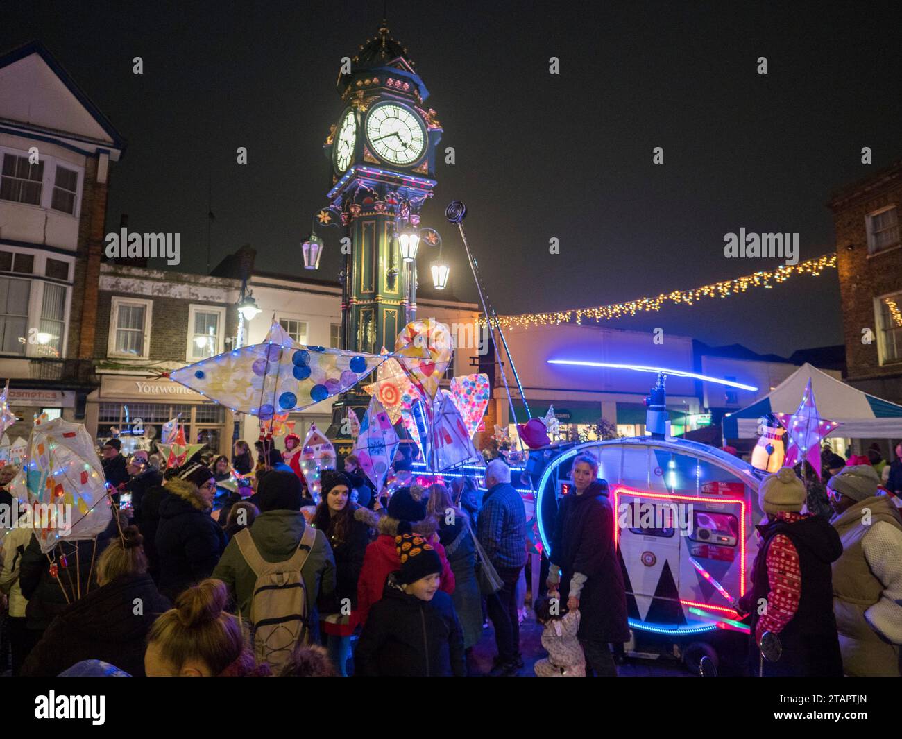 Sheerness, Kent, UK. 2nd Dec, 2023. The annual Christmas Lantern Parade ...