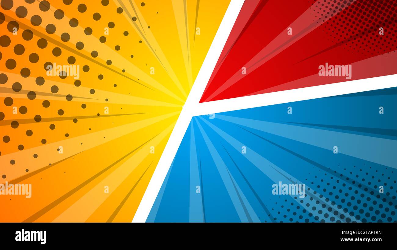 Pop art comic book cartoon magazine cover. Cute cartoon retro strip ...