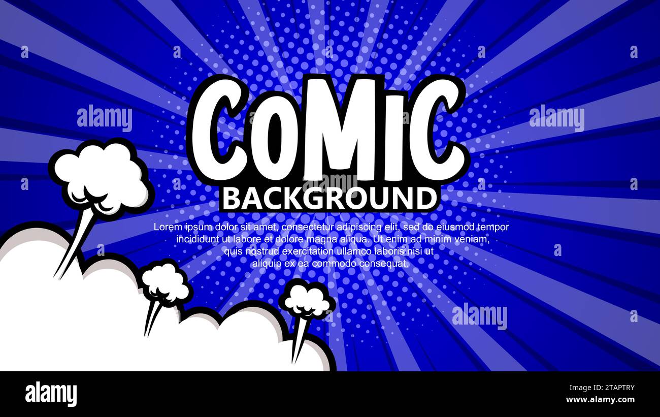 Pop art comic book cartoon magazine cover. Cute cartoon retro strip ...