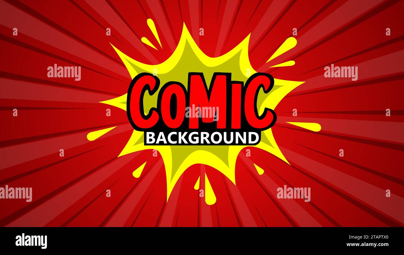 Pop art comic book cartoon magazine cover. Cute cartoon retro strip ...