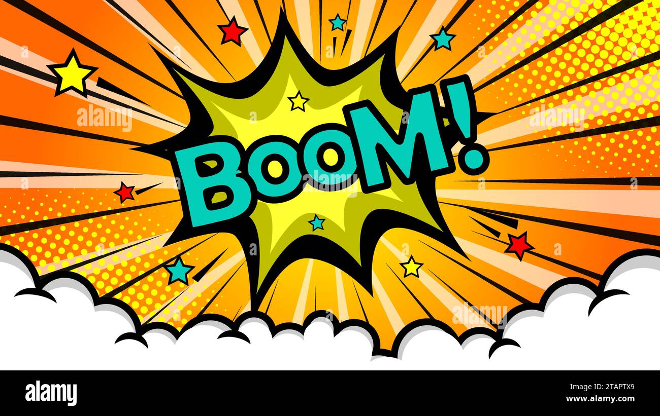 Pop art comic book cartoon magazine cover. Cute cartoon retro strip ...